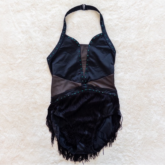 Balera Costumes Balera Stylish Black Kids One Piece Dance Costume
